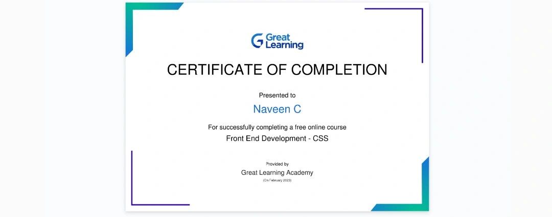 Naveen C on LinkedIn: #css #greatlearning Naveen C on LinkedIn: #css #greatlearning