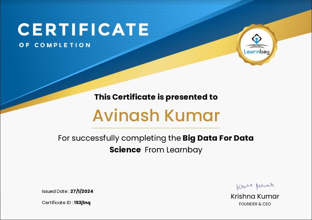 Avinash Kumar on LinkedIn: #learnbay #bigdata #dataanalytics # ... Avinash Kumar on LinkedIn: #learnbay #bigdata #dataanalytics # ...