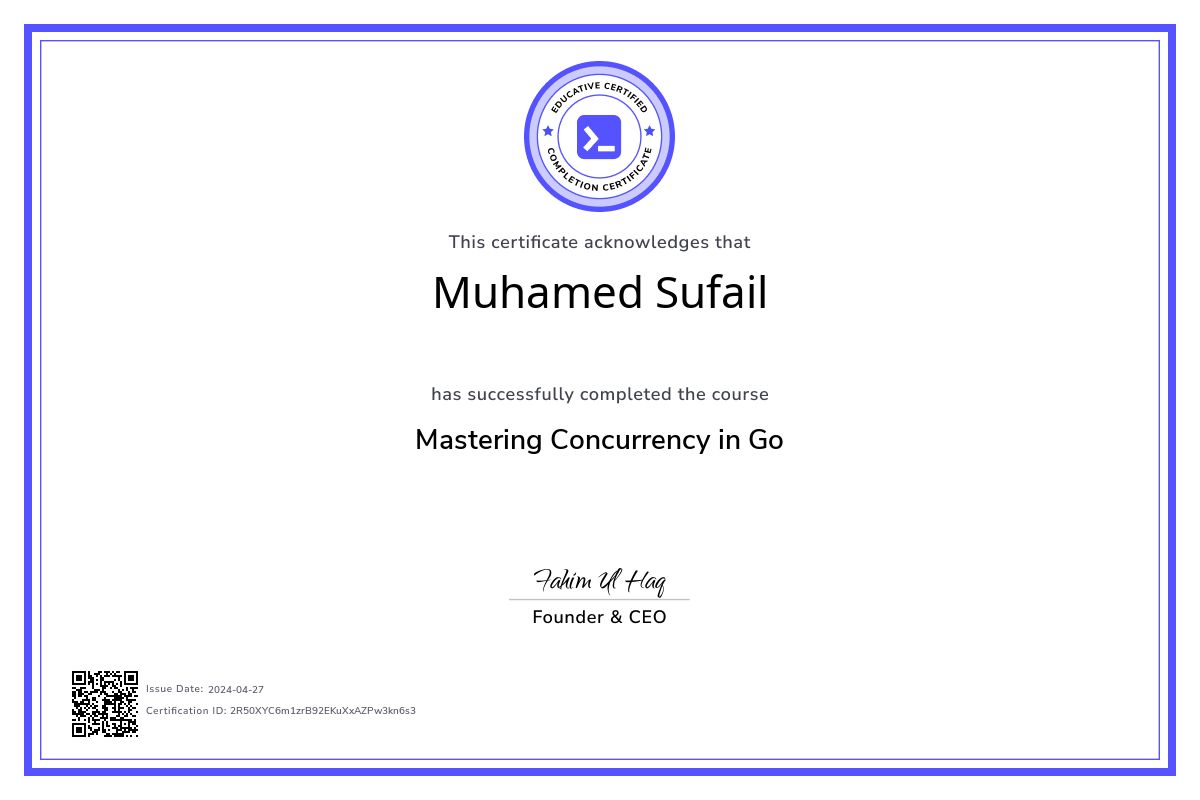 Muhamed Sufail on LinkedIn: #golang #concurrency #softwaredevelopment # ... Muhamed Sufail on LinkedIn: #golang #concurrency #softwaredevelopment # ...