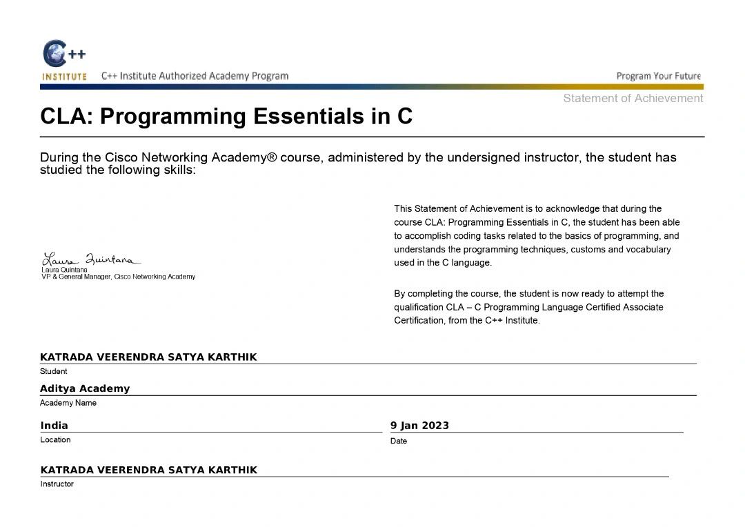 Satya Karthik on LinkedIn: #cprogramming #c Satya Karthik on LinkedIn: #cprogramming #c