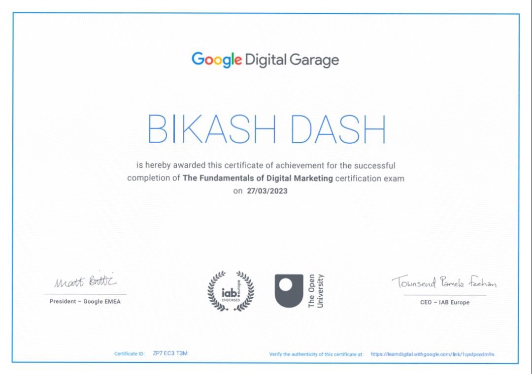 Bikash Dash on LinkedIn: Hello Connections, I am happy to share proudly ... Bikash Dash on LinkedIn: Hello Connections, I am happy to share proudly ...