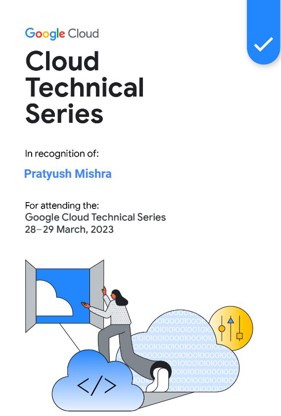 Pratyush Mishra on LinkedIn: #googlecloud Pratyush Mishra on LinkedIn: #googlecloud
