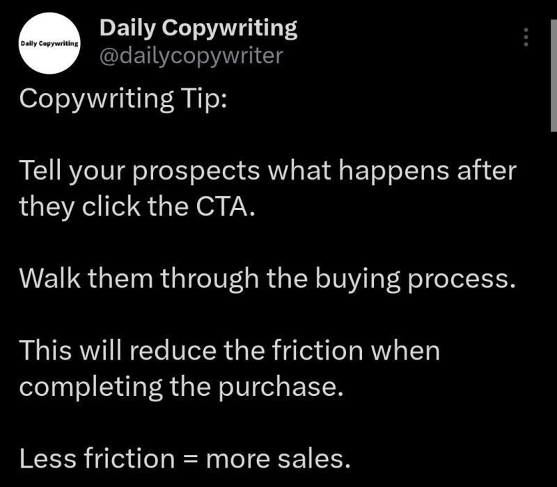 Daily Copywriting on LinkedIn: Copywriting Tip: Tell your prospects ... Daily Copywriting on LinkedIn: Copywriting Tip: Tell your prospects ...