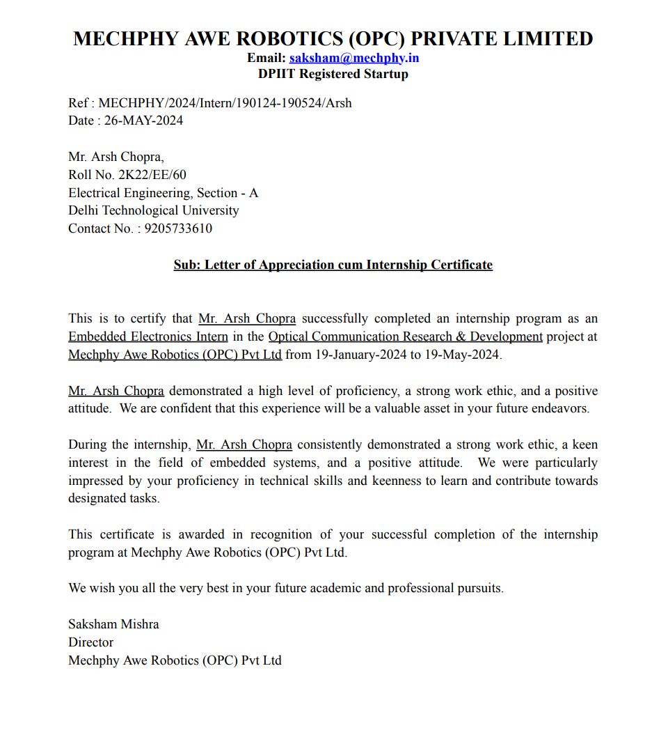 Arsh Chopra on LinkedIn: #internship #electronics #embeddeddeveloper # ... Arsh Chopra on LinkedIn: #internship #electronics #embeddeddeveloper # ...