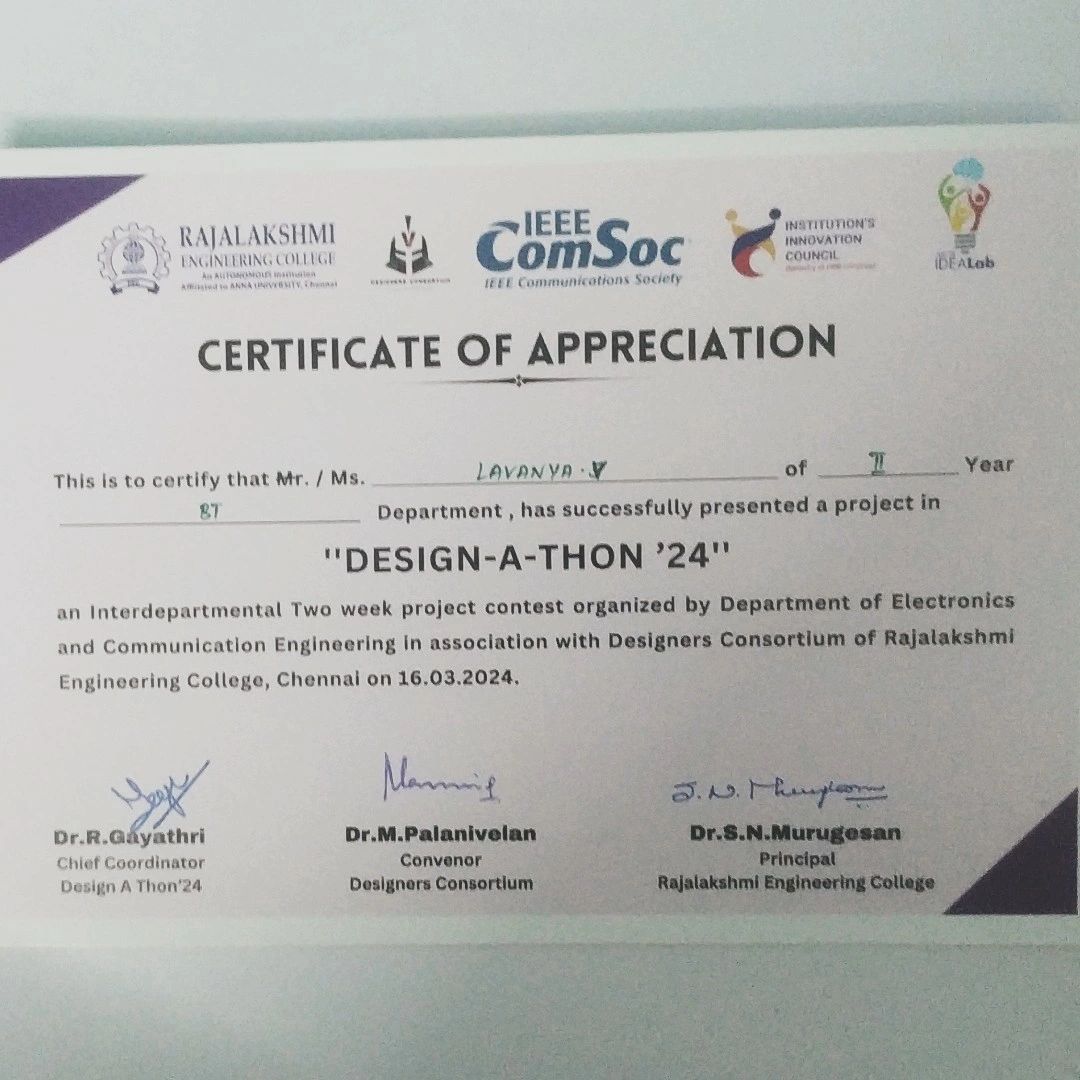 Lavanya Viswanathan R on LinkedIn: #rajalakshmi #designathon Lavanya Viswanathan R on LinkedIn: #rajalakshmi #designathon