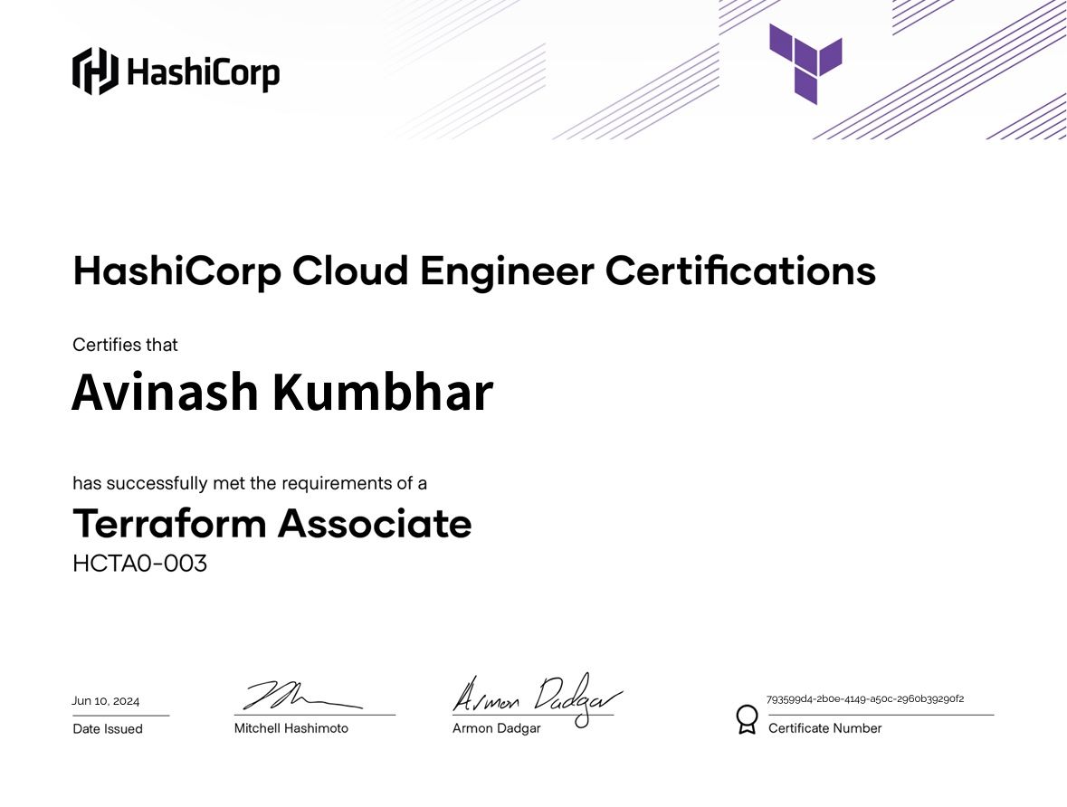 Avinash Kumbhar on LinkedIn: I’m happy to share that I’ve obtained a ... Avinash Kumbhar on LinkedIn: I’m happy to share that I’ve obtained a ...