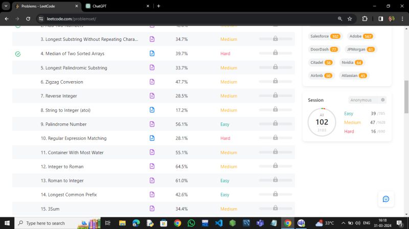 Completed 100 LeetCode challenges! | NAVEEN PATE posted on the topic ... Completed 100 LeetCode challenges! | NAVEEN PATE posted on the topic ...