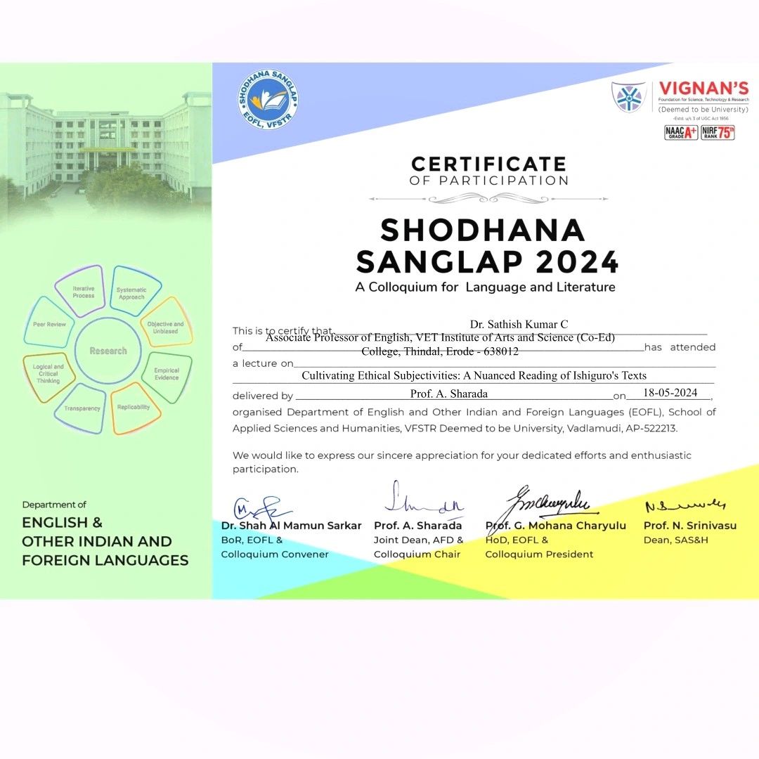 Dr. SATHISH KUMAR C posted on LinkedIn Dr. SATHISH KUMAR C posted on LinkedIn