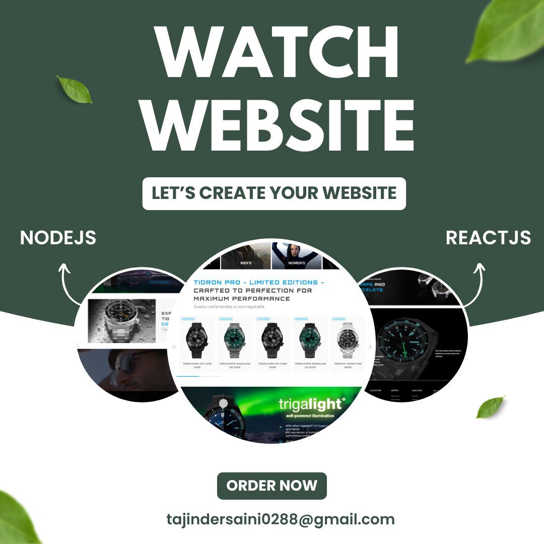 Tajinder Singh on LinkedIn: #watchwebsite #react #nodejs # ... Tajinder Singh on LinkedIn: #watchwebsite #react #nodejs # ...