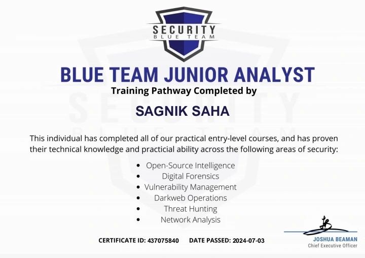 Sagnik Saha posted on LinkedIn Sagnik Saha posted on LinkedIn