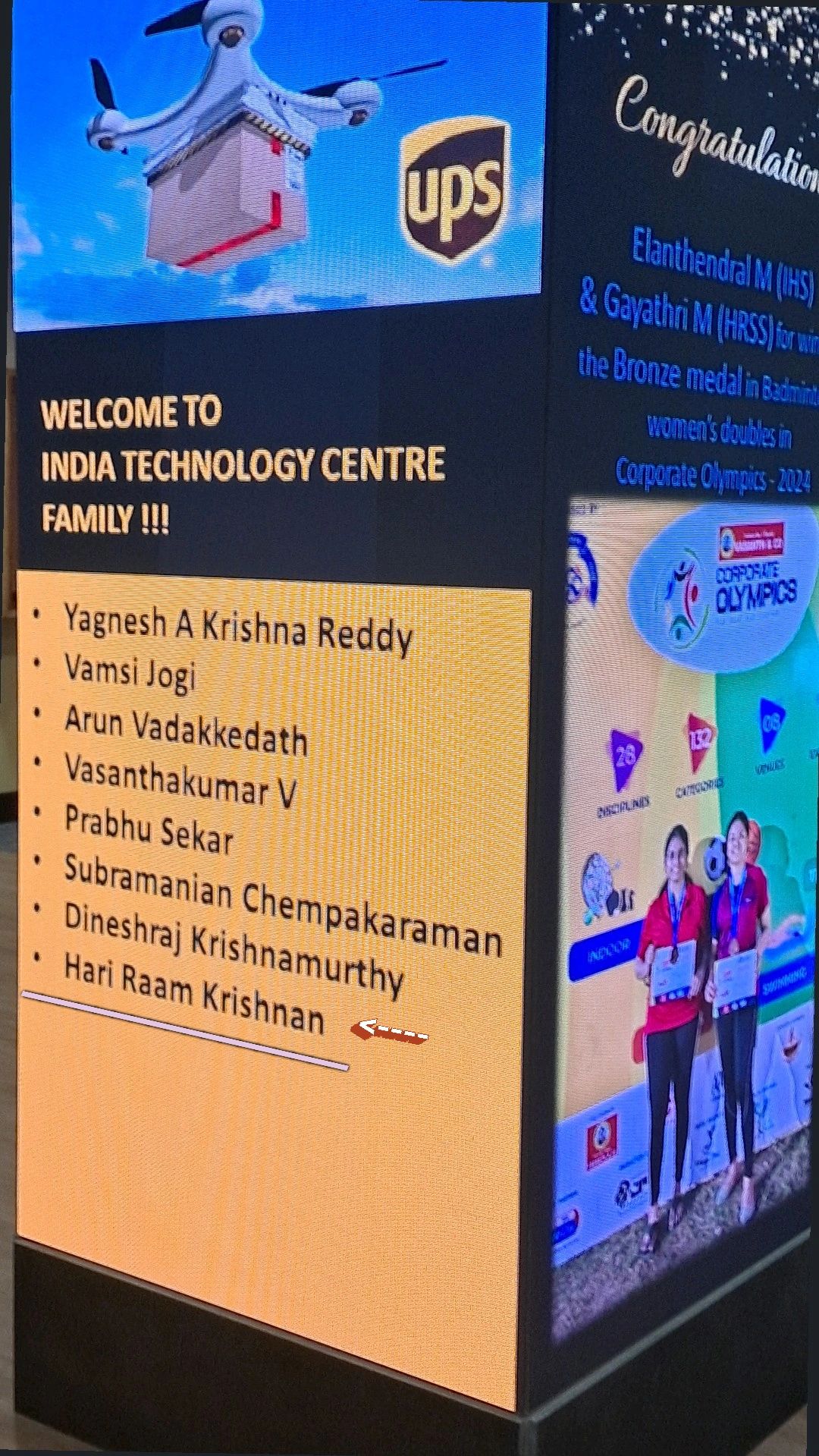 Hari Raam Krishnan Selvakumar on LinkedIn: #ups Hari Raam Krishnan Selvakumar on LinkedIn: #ups