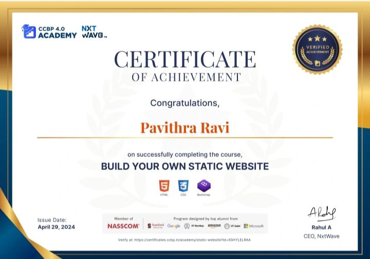 Pavithra Ravi on LinkedIn: #html #css #bootstrap Pavithra Ravi on LinkedIn: #html #css #bootstrap