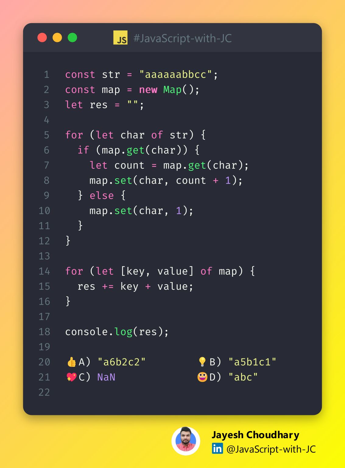 Jayesh Choudhary on LinkedIn: #javascriptdaily #javascript #developer # ... Jayesh Choudhary on LinkedIn: #javascriptdaily #javascript #developer # ...