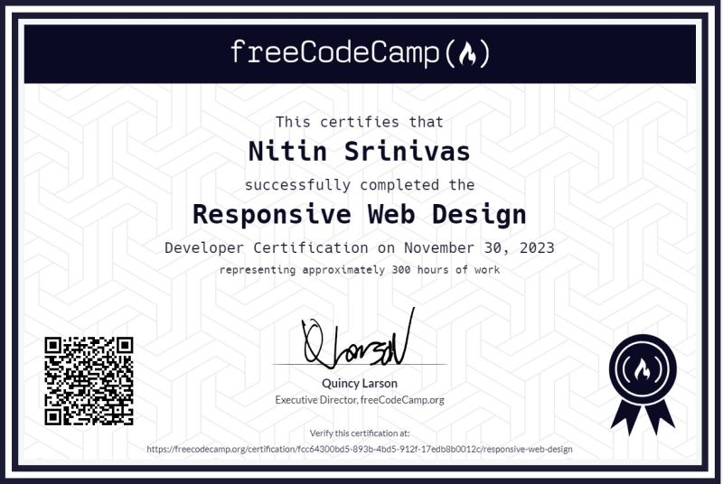 Nitin Srinivas on LinkedIn: #javascript #css #html5 Nitin Srinivas on LinkedIn: #javascript #css #html5