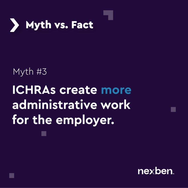 Nexben on LinkedIn: ICHRA Myths vs Facts #3 Myth: “ICHRAs create more ... Nexben on LinkedIn: ICHRA Myths vs Facts #3 Myth: “ICHRAs create more ...