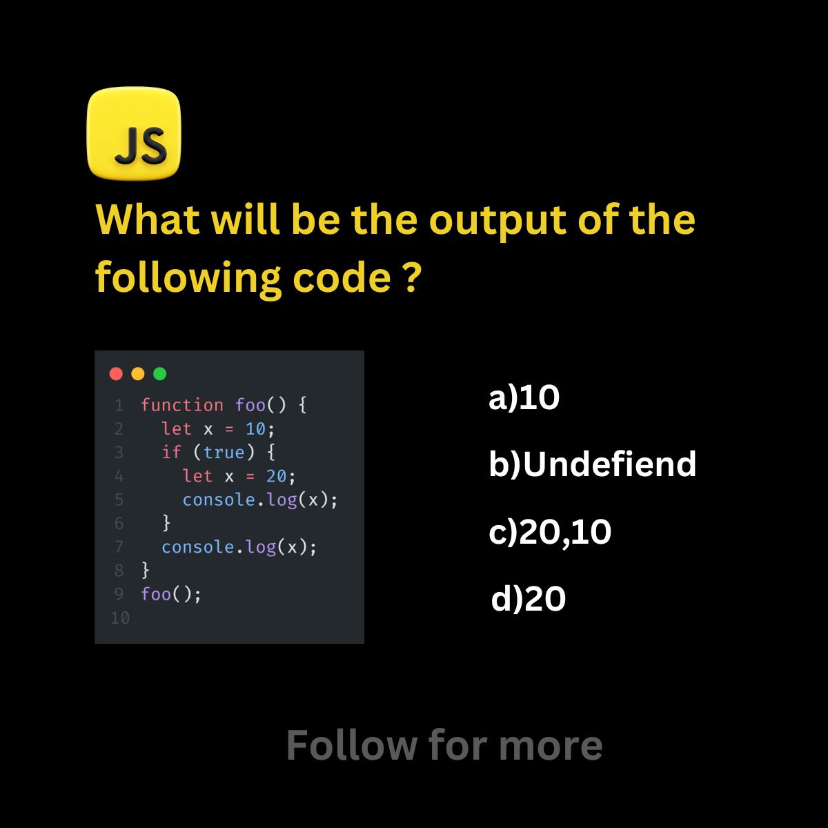 Gourab Dey on LinkedIn: #javascript #codingchallenge #techcommunity # ... Gourab Dey on LinkedIn: #javascript #codingchallenge #techcommunity # ...