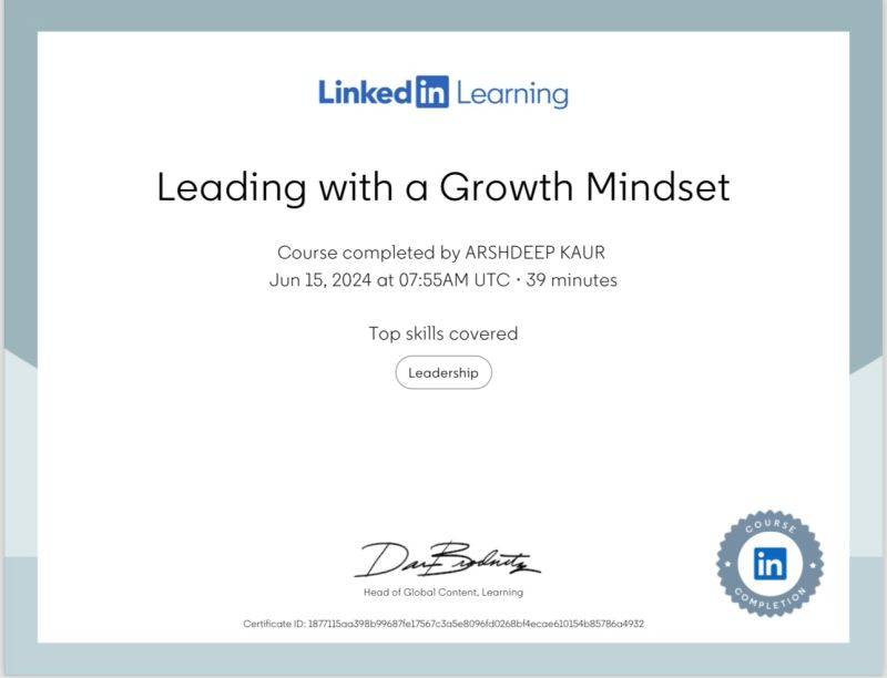Arshdeep Kaur on LinkedIn: #leadership Arshdeep Kaur on LinkedIn: #leadership