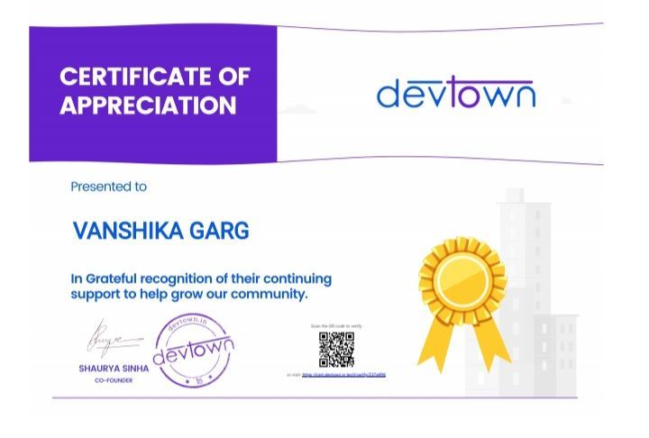 Vanshika Gupta on LinkedIn: #html #webdevelopment #devtown #onlinelearning Vanshika Gupta on LinkedIn: #html #webdevelopment #devtown #onlinelearning