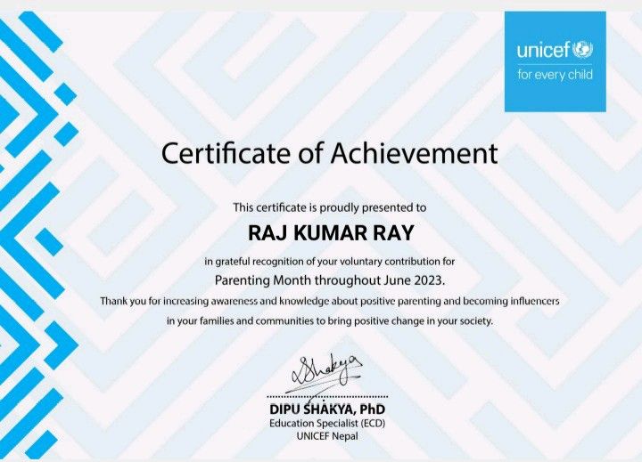 Raj kumar Ray on LinkedIn: #parentingmonth #unicefnepal Raj kumar Ray on LinkedIn: #parentingmonth #unicefnepal