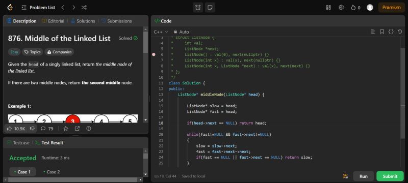 Vibha A. on LinkedIn: #45daysofcodechallenge #linkedlist #leetcode # ... Vibha A. on LinkedIn: #45daysofcodechallenge #linkedlist #leetcode # ...