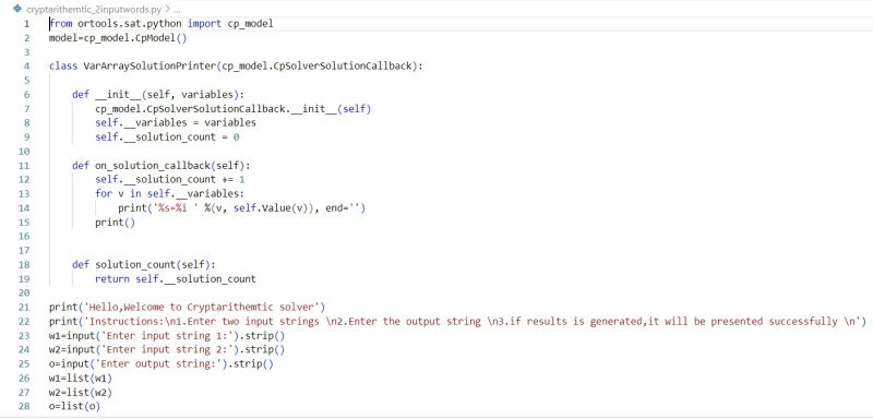 Saravanan P on LinkedIn: #python #ortools #cryptarithmetic # ... Saravanan P on LinkedIn: #python #ortools #cryptarithmetic # ...