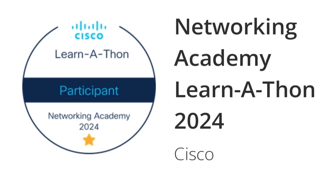 Theneeshwari P on LinkedIn: #networking #cisco #learnathon #achievement Theneeshwari P on LinkedIn: #networking #cisco #learnathon #achievement