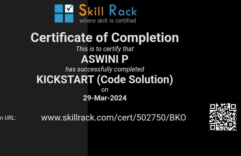 Aswini P on LinkedIn: #skillrack #programming Aswini P on LinkedIn: #skillrack #programming