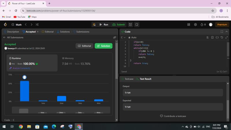 Lavanya V on LinkedIn: #100daysofleetcode #342_power_of_four #leetcode ... Lavanya V on LinkedIn: #100daysofleetcode #342_power_of_four #leetcode ...