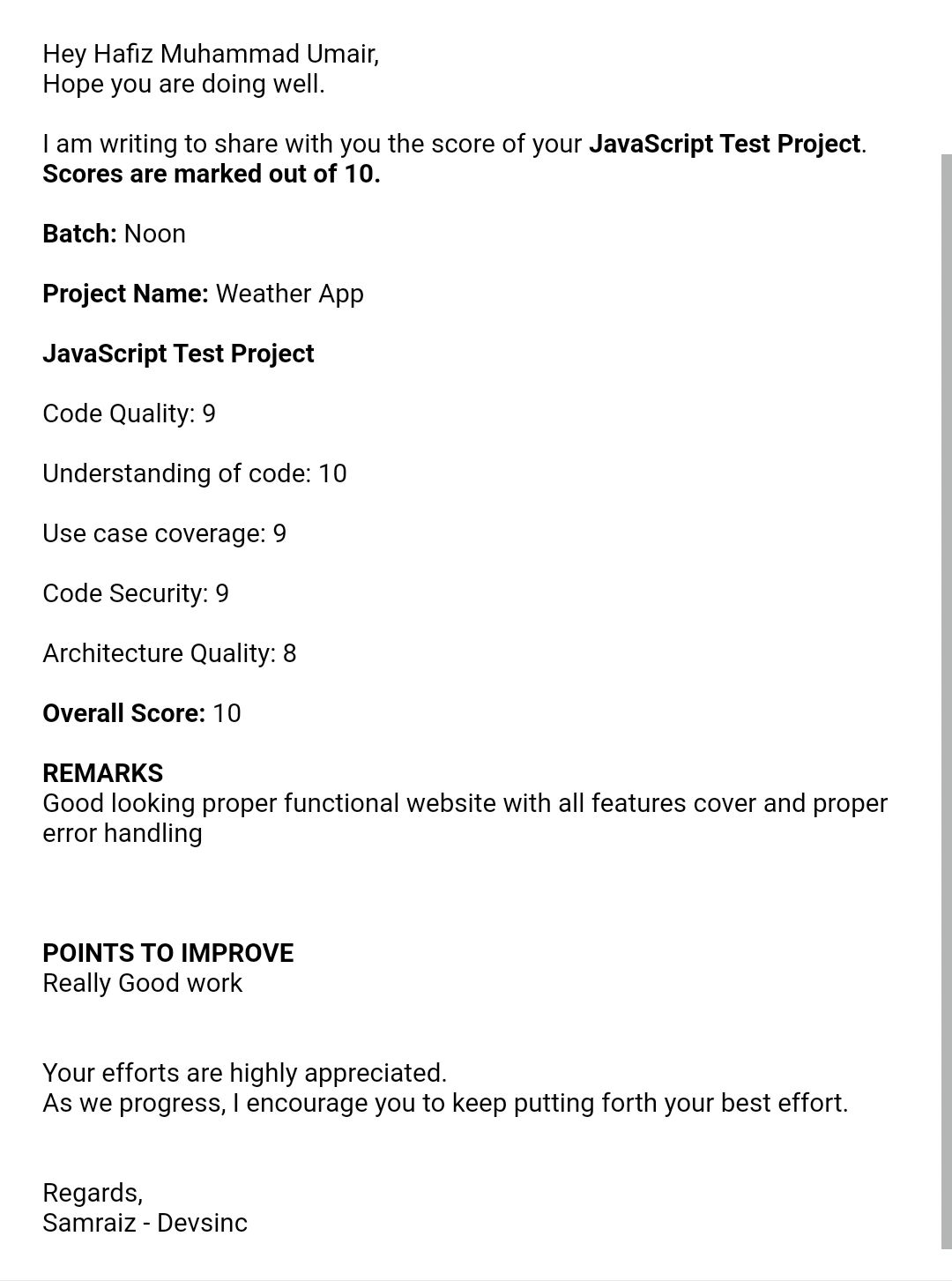 Hafiz Muhammad Umair on LinkedIn: #gratitude #achievement #javascript # ... Hafiz Muhammad Umair on LinkedIn: #gratitude #achievement #javascript # ...