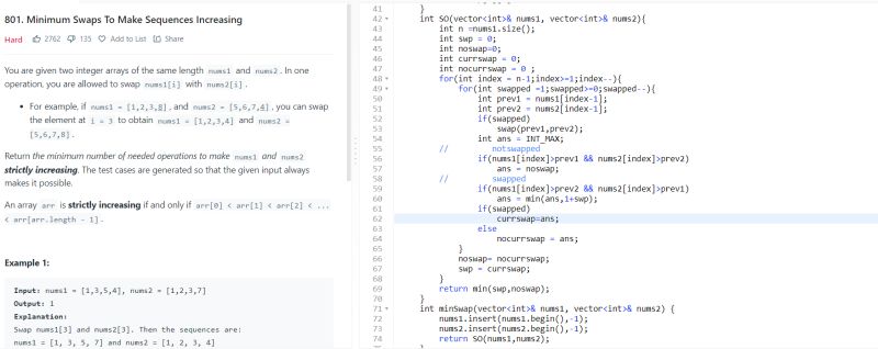 Bishal Das on LinkedIn: #dynamicprogramming #minimumswaps #dsaday53 # ... Bishal Das on LinkedIn: #dynamicprogramming #minimumswaps #dsaday53 # ...