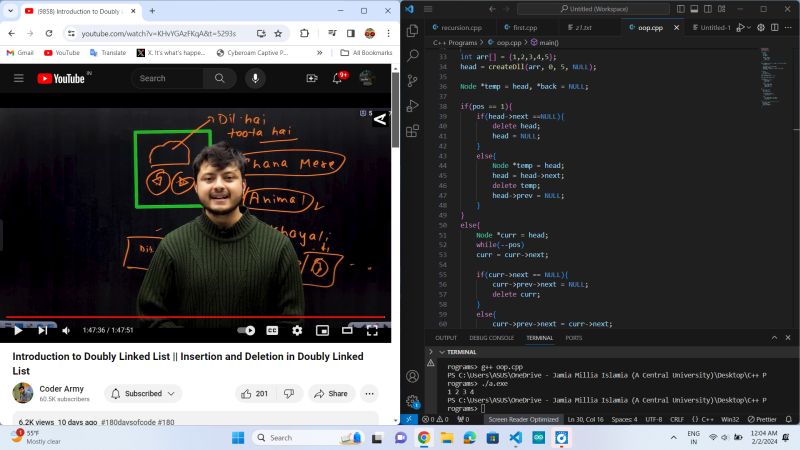 Nafis Khan on LinkedIn: #180daysofcode #dsa #cpp #coderarmy #linkedlist ... Nafis Khan on LinkedIn: #180daysofcode #dsa #cpp #coderarmy #linkedlist ...