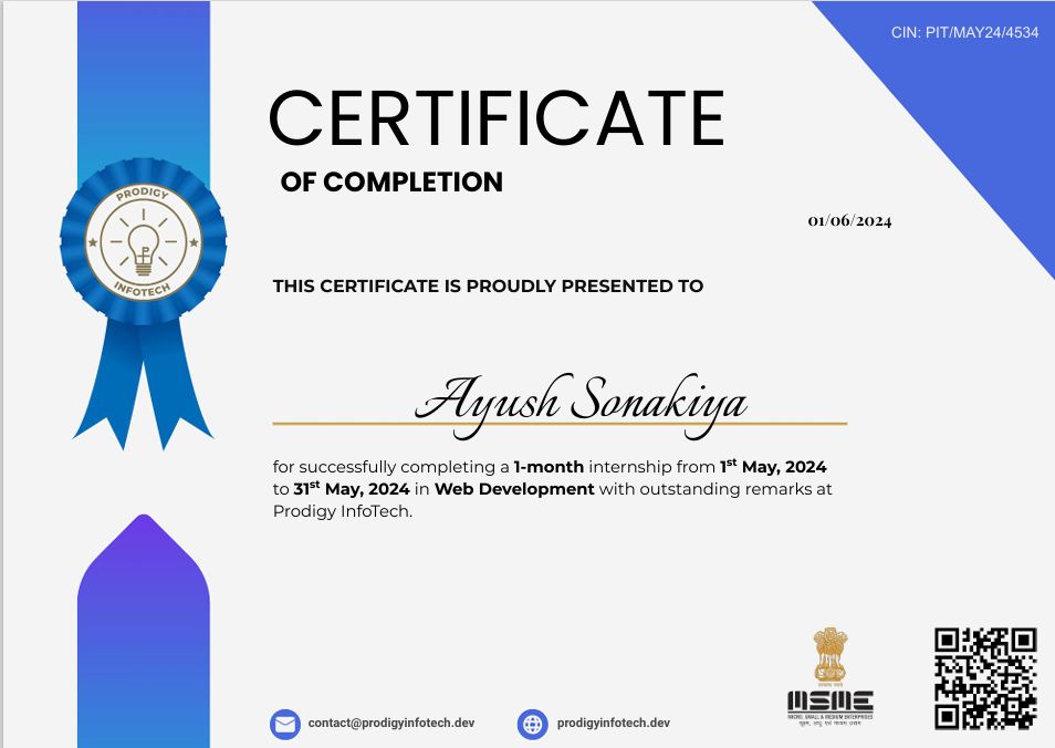 Ayush Sonakiya on LinkedIn: #internship #certificate #recommendation # ... Ayush Sonakiya on LinkedIn: #internship #certificate #recommendation # ...