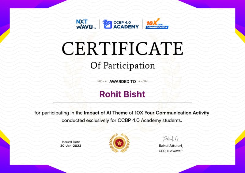 Participated in 10X Communication activity | Rohit Bisht posted on the ... Participated in 10X Communication activity | Rohit Bisht posted on the ...