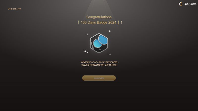 Dinesh Meegada on LinkedIn: #dsa #leetcode #badge #accomplishment Dinesh Meegada on LinkedIn: #dsa #leetcode #badge #accomplishment