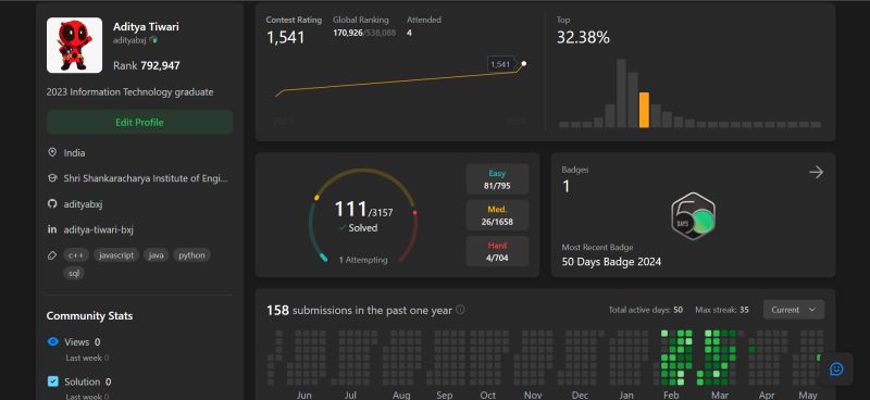 Aditya Tiwari on LinkedIn: #leetcode #codingchallenge # ... Aditya Tiwari on LinkedIn: #leetcode #codingchallenge # ...