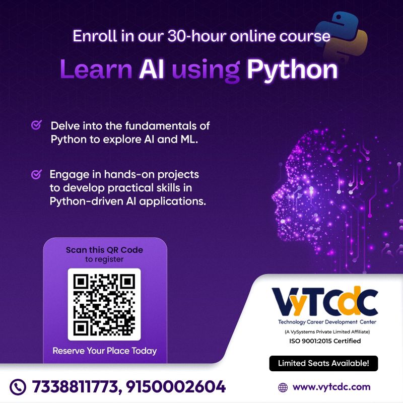VyTCDC on LinkedIn: #vytcdc #ai #python #aiusingpython #aicourses # ... VyTCDC on LinkedIn: #vytcdc #ai #python #aiusingpython #aicourses # ...