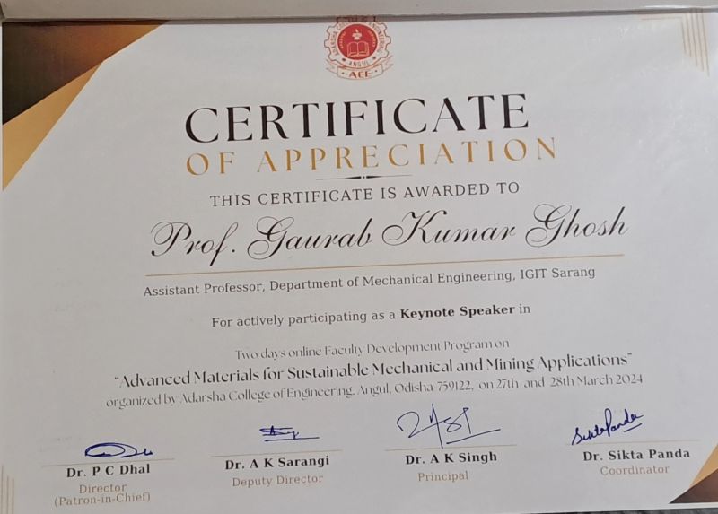 Dr. Gaurab Kumar Ghosh on LinkedIn: #adarsha Dr. Gaurab Kumar Ghosh on LinkedIn: #adarsha