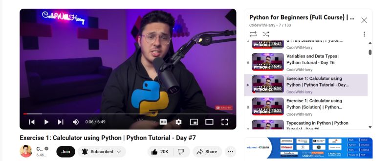Amresh Sahu on LinkedIn: #100daysofcode #python #codewithharry # ... Amresh Sahu on LinkedIn: #100daysofcode #python #codewithharry # ...