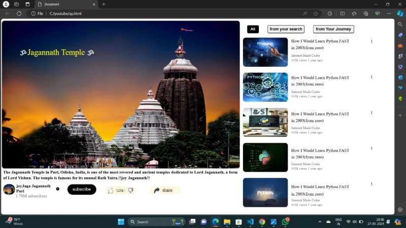 Arya kumar Pal on LinkedIn: YouTube Page...Using Html,Css Arya kumar Pal on LinkedIn: YouTube Page...Using Html,Css