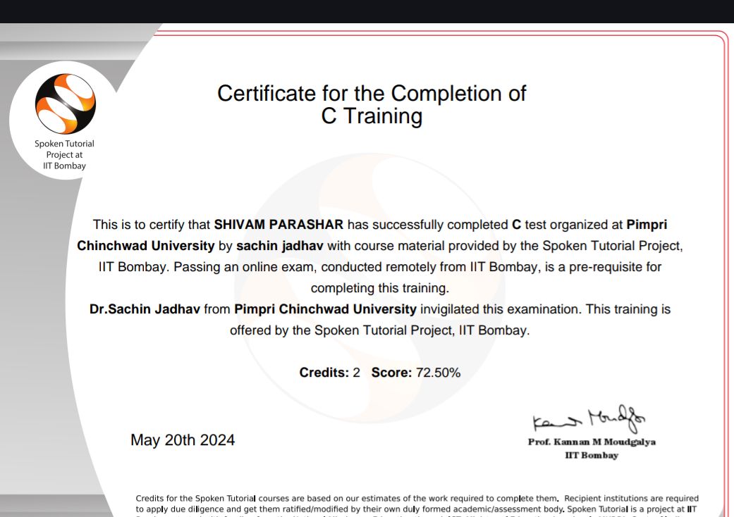 Shivam Parashar on LinkedIn: #programming #cprogramming #iitbombay # ... Shivam Parashar on LinkedIn: #programming #cprogramming #iitbombay # ...