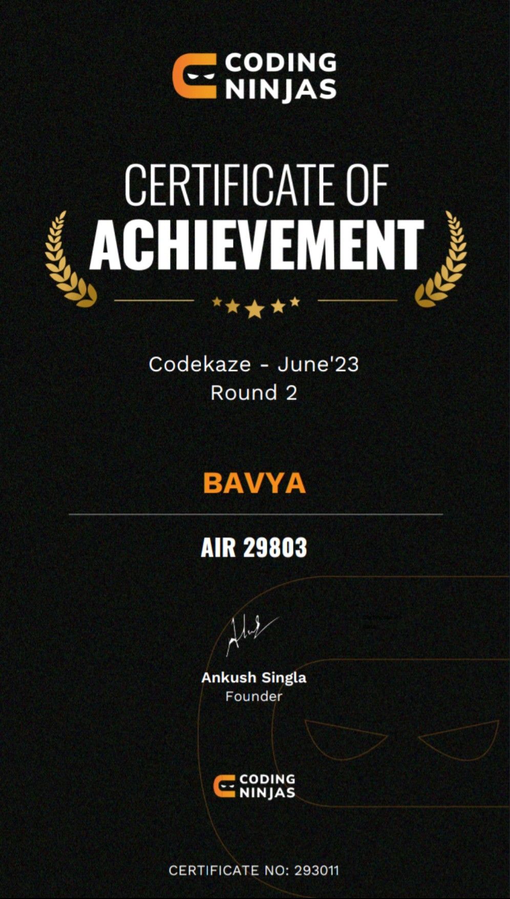 Bavya R on LinkedIn: #codekaze #codingninjas Bavya R on LinkedIn: #codekaze #codingninjas