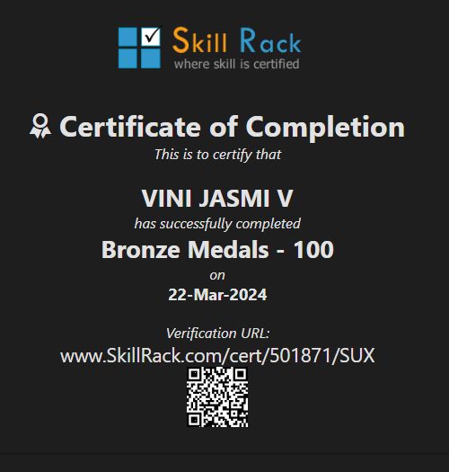 Vini Jasmi V on LinkedIn: Excited to announce that I have recently ... Vini Jasmi V on LinkedIn: Excited to announce that I have recently ...