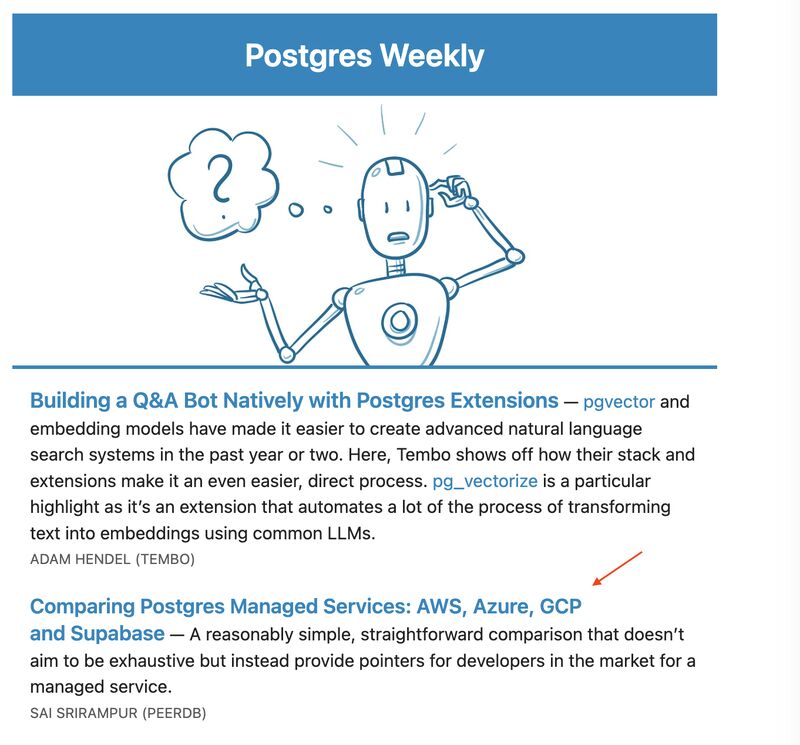 PeerDB (YC S23) on LinkedIn: π’ Our blog Comparing Postgres Managed ... PeerDB (YC S23) on LinkedIn: π’ Our blog Comparing Postgres Managed ...