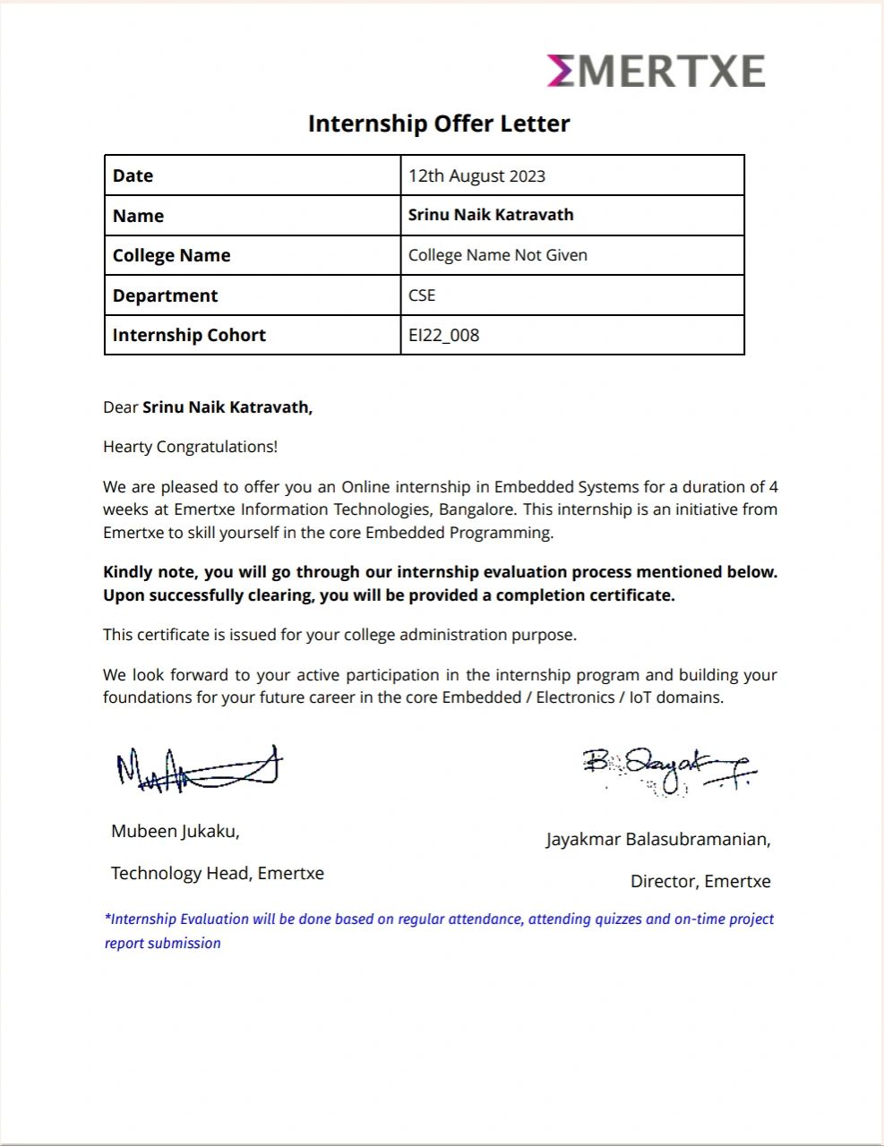 Srinu Naik Katravath on LinkedIn: #internship #share #embeddedsystems # ... Srinu Naik Katravath on LinkedIn: #internship #share #embeddedsystems # ...