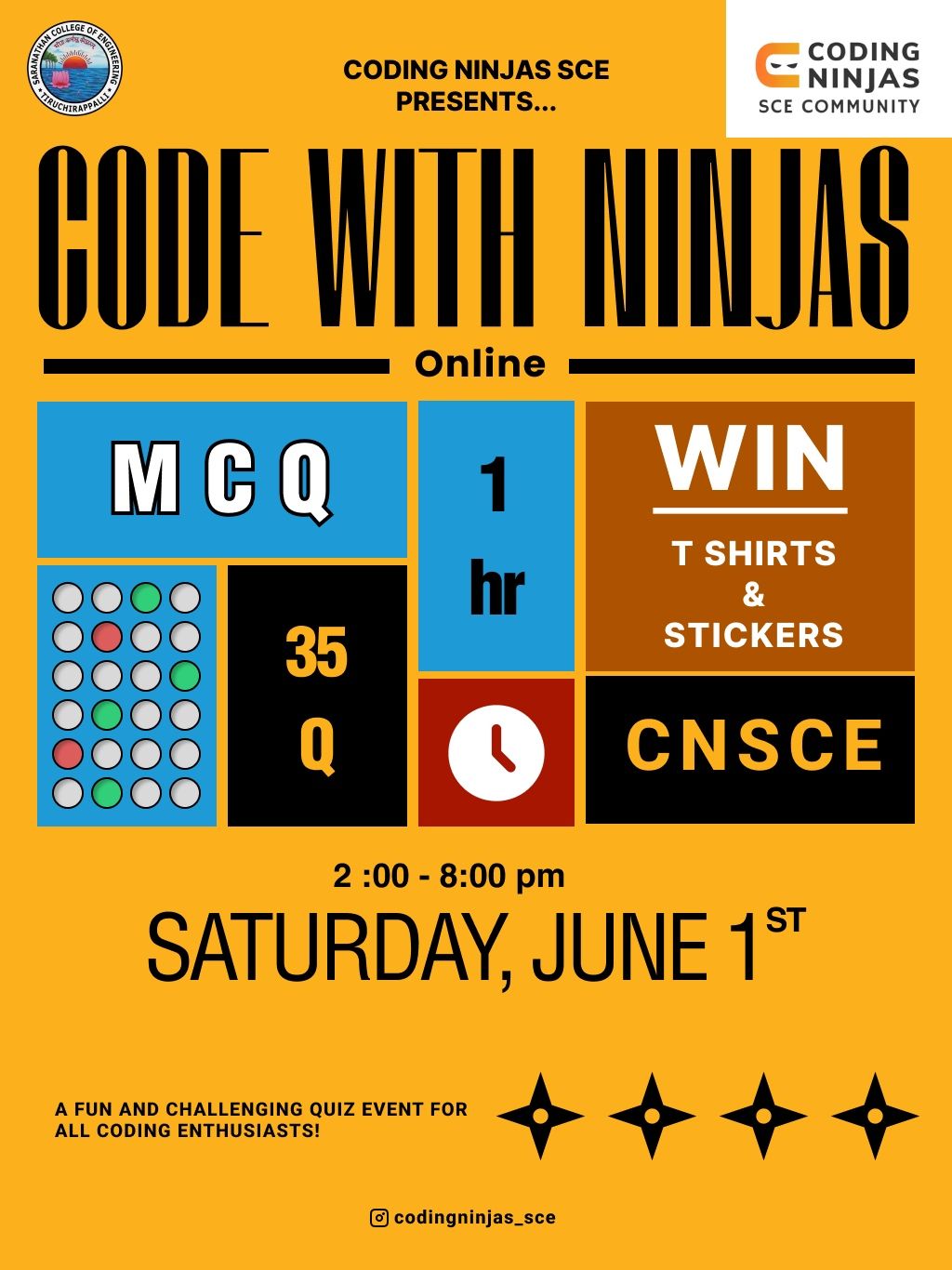 Coding_Ninjas_SCE Chapter on LinkedIn: Hello Ninjas! 🎉 We're thrilled ... Coding_Ninjas_SCE Chapter on LinkedIn: Hello Ninjas! 🎉 We're thrilled ...