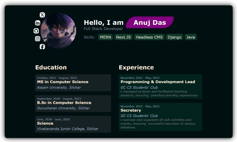 Anuj Das on LinkedIn: #css #css3 #cssgrid #flexbox #responsivedesign # ... Anuj Das on LinkedIn: #css #css3 #cssgrid #flexbox #responsivedesign # ...