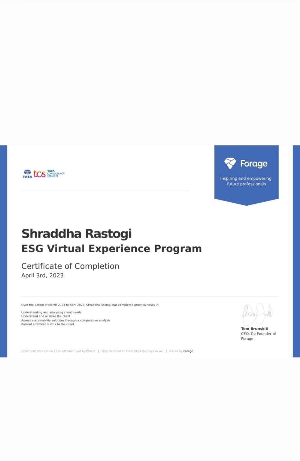 Shraddha Rastogi on LinkedIn: #tcs #tcsdigital #internshipprogram # ... Shraddha Rastogi on LinkedIn: #tcs #tcsdigital #internshipprogram # ...