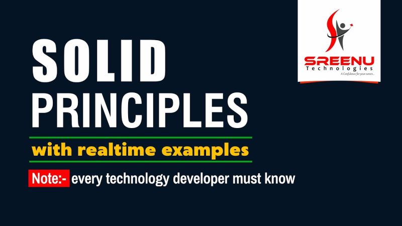 Sreenu Technologies on LinkedIn: #solid #principles #realtime # ... Sreenu Technologies on LinkedIn: #solid #principles #realtime # ...