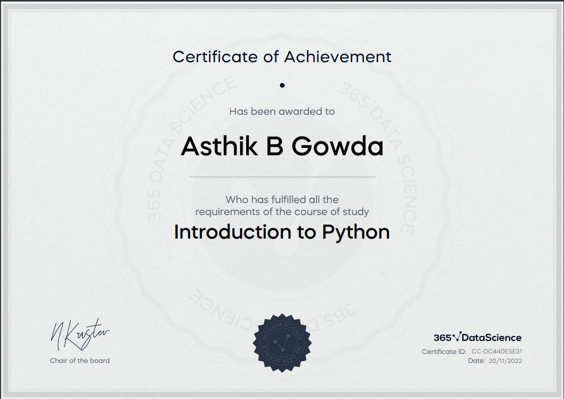 Asthik B Gowda on LinkedIn: #pythonprogramming #happylearning #python Asthik B Gowda on LinkedIn: #pythonprogramming #happylearning #python