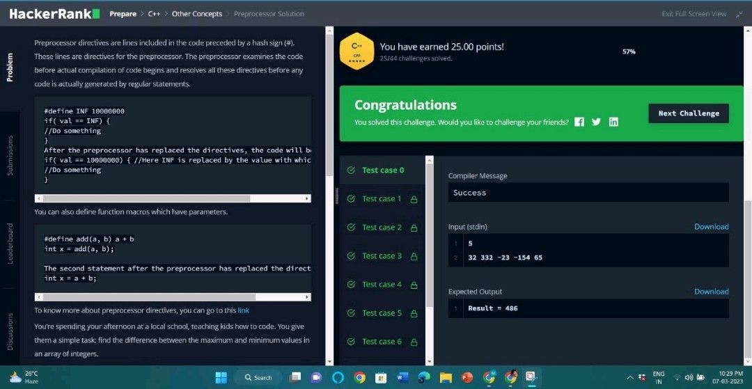 Pandi Kavya M on LinkedIn: #100daysofcodechallenge #hackerrank # ... Pandi Kavya M on LinkedIn: #100daysofcodechallenge #hackerrank # ...